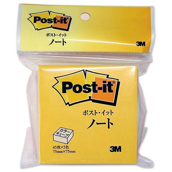 オフィスやパーソナルユースに対応した、5色が積層されたカラフルなふせん。【特徴】●水分散性粘着剤により壁などを傷つけない●繰り返し貼ったり剥がしたりできる【仕様】材質紙（再生可能）サイズ75mm×75mm入数225枚（5色積層パッド）成分水...
