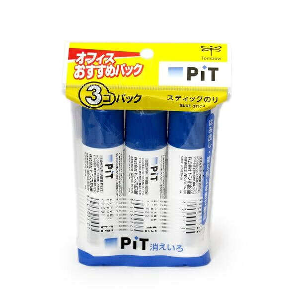 ●塗ったところが一目瞭然!! 強力スティックのり3本パックです。塗った直後はブルー、乾けば無色ムラ塗り・ムダ塗りの心配はいりません。塗り残し、塗り過ぎナシ!2012年度グッドデザイン・ロングライフデザイン賞受賞。・包装サイズ：幅99×厚さ2...