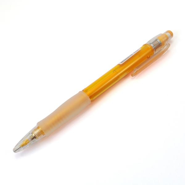 カラー芯搭載で、軽い筆圧でも鮮やかに書けるシャープペンシル。ワックスを使用していない芯なので消しゴムで簡単に消せる。【セット内容】●カラーシャープペンシル × 5個●1個の入数：1本【特徴】●新開発プラスチックチャックでカラー芯に優しい●折...