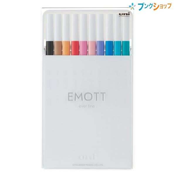 ペン芯をアウターで覆い、ペン先がつぶれず耐久性のある折れにくい0.4mm線幅の水性サインペン10色セット。【特徴】●ペン先がつぶれず描線幅が変わらずに0.4mmの細い線を描き続けられる●ペン芯をアウターで覆うことで様々な筆記角度での使用がで...