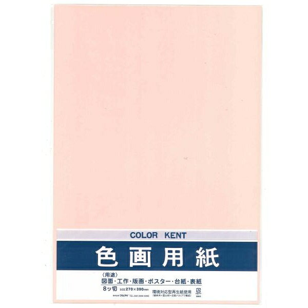 図面、工作、版画、ポスター、台紙、表紙などあらゆる用途に使用できる色画用紙です。【セット内容】●色画用紙 × 5個●1個の入数：10個【特徴】●PP袋入りで保存に便利【仕様】サイズ270×390mm入数10個【使用場所】●図面　●工作　●版...