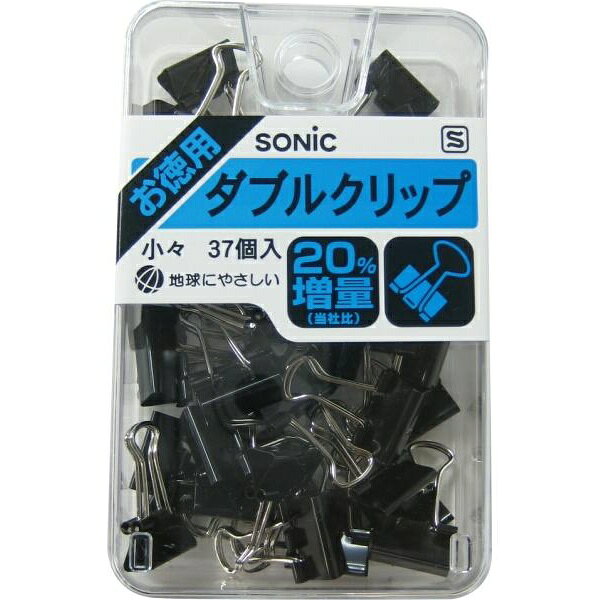 口幅15mmのスチール製ダブルクリップで、普通紙を約40枚とじることができます。【セット内容】●ダブルクリップ × 3個●1個の入数：37個【特徴】●口幅15mmで普通紙約40枚を綴じられる●スチール製でプラケースに入っている【仕様】材質ス...