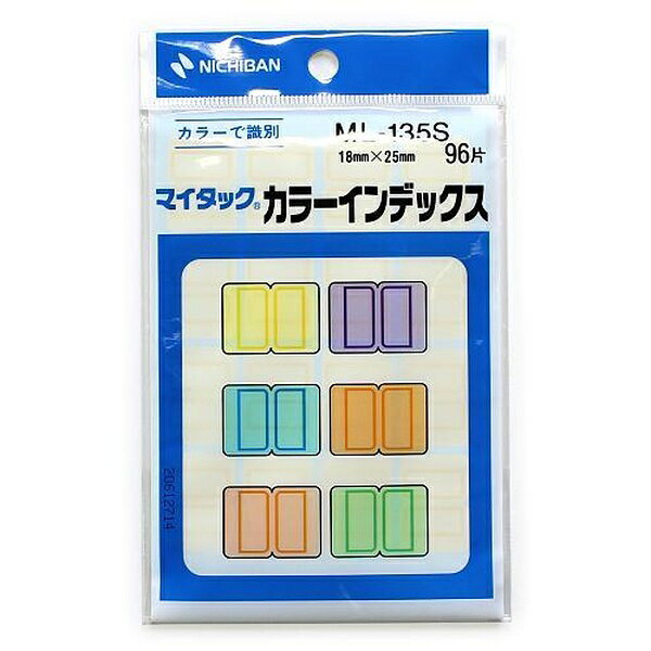 6色混合のカラーインデックスラベルです。【セット内容】●インデックスラベル × 5個●1個の入数：16片×6色（96片）【特徴】●6色（淡黄・淡赤・淡青・淡緑・淡橙・淡紫）で資料を色分け識別できる●帳簿類や書類の見出し整理に使用できる【仕様...