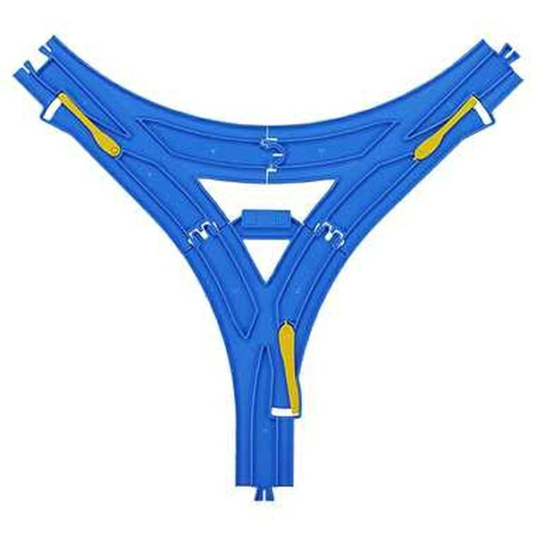 円のレイアウトから分岐を作ることができるレールだよ！線路が2方向に分かれるレイアウトや円の内側にレイアウトを組むことができるよ！タカラトミー