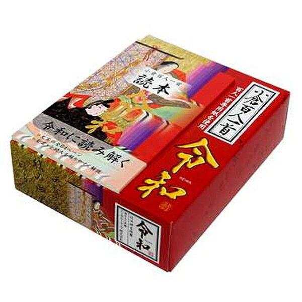 ・付属の読本で、全歌・全歌人を分かりやすく解説しています。・絵札の図柄には、風神雷神図屏風などで有名な、尾形光琳が描いた図柄を使用し、　素材には、和紙の質感を再現した、特製の百人一首専用紙を使用しています。エンゼルトランプ