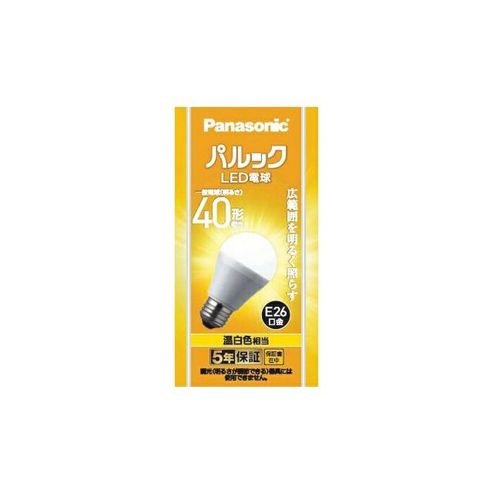 ●シリカ電球と同じサイズ●広範囲を明るく照らす　●配光角180度でペンダント、ブラケット、シーリング等におすすめ仕様■光色：温白色相当■色温度：3500ケルビン■全光束：485ルーメン■配光角：180度■平均演色：Ra80■定格寿命：400...