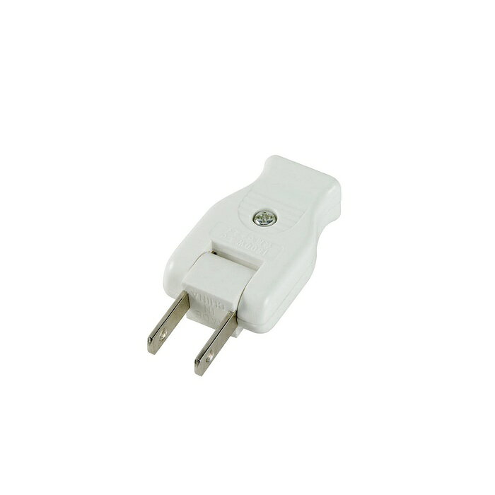 ●取り換え部品●180°回転プラグ仕様■平形コード用■定格：125V　15A■カラー：ホワイト■適合電線：　・VFF 0.75m(700W)　・VFF 1.25m(1200W)　・VFF 2.00m(1500W)