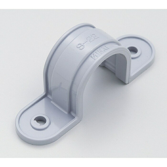 ●ビニル電線管を固定する時に使用します。仕様■適合配線管：φ28■入数：2個■カラー：グレー■付属品：ネジ4本