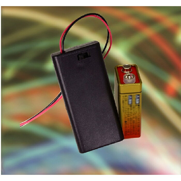 ●主に理科工作などに使用する乾電池用電源ボックスです。仕様■スイッチ付き　カバー付き■9V×1本■リード線：約15cm