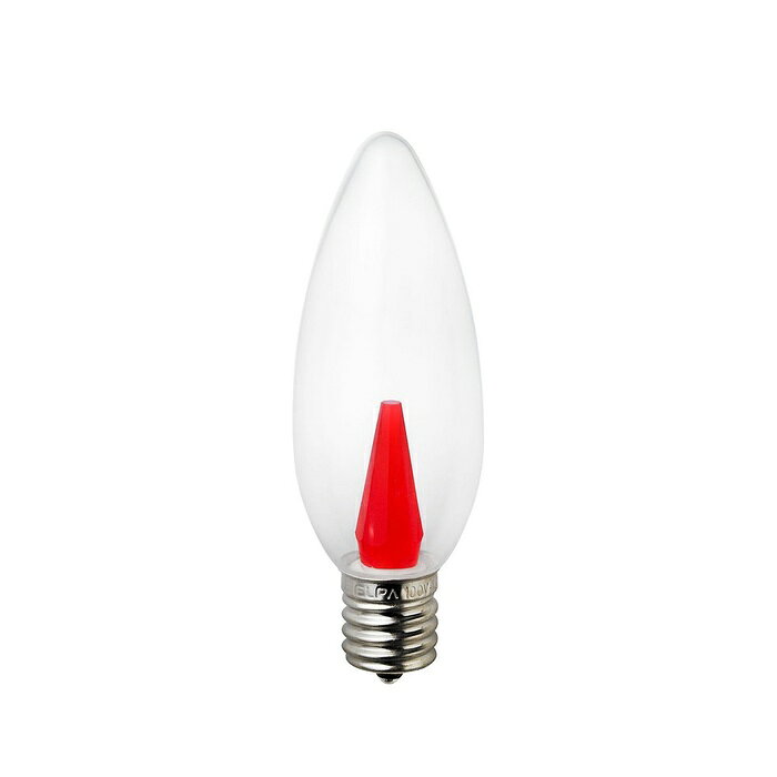 ●光源にはLEDを使用していますので、消費電力が少ない省エネタイプです。仕様■サイズ(mm)：全長93×外径32■質量(g)：17■口金：E17■定格入力電流(A)：0.014■定格消費電力(W)：1.2■設計寿命(h)：30,000■光色：赤