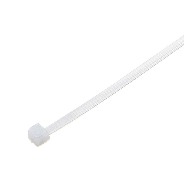 ●使い方いろいろ、簡単結束に便利仕様■全長：830mm■幅：9mm■最大結束内径：239mm■引張強度：79.4kg■使用温度範囲：-40℃〜+85℃■材質：66ナイロン■5本入■カラー：ホワイト