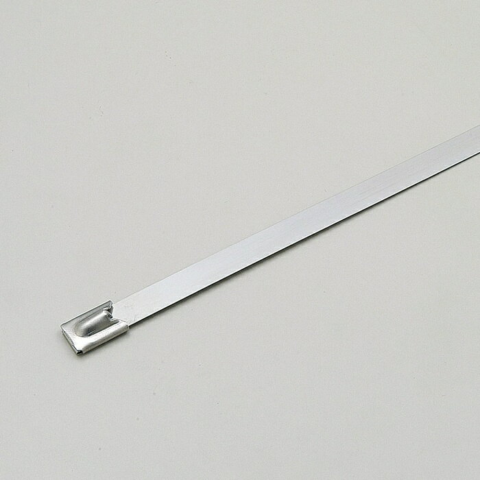 ●ステンレスタイプ●がっちり固定して屋外で使える仕様■全長：200mm■幅：7.96mm■最大結束内径：50mm■引張強度：114kg■使用温度範囲：-80℃〜+500℃■材質：ステンレス■5本入