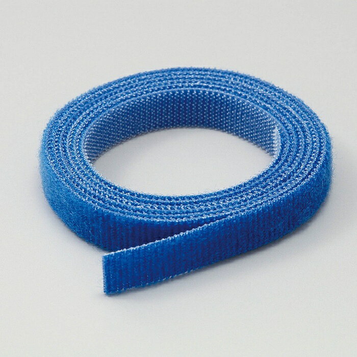 ●ロールタイプ●しっかり やさしく結束できる仕様■全長：1m■幅：20mm■材質：ポロプロピレン(フック部)、ナイロン(ループ部)■2個入■カラー：ブルー