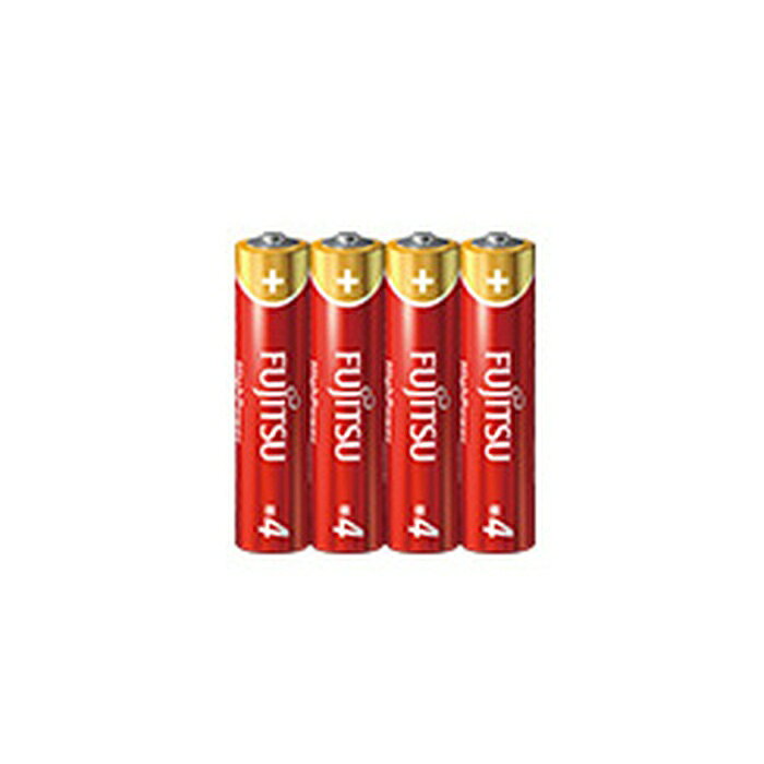 富士通 ハイパワー 単4形 4本 アルカリ乾電池 LR03FH(4S)