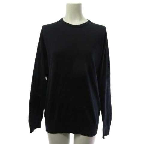 【中古】ジョンスメドレー JOHN SMEDLEY ニット セーター 長袖 コットン プルオーバー ネイビー 紺 M レディース 【ベクトル 古着】 260506ブランドジョンスメドレー JOHN SMEDLEY表記サイズM実寸サイズ肩幅：...