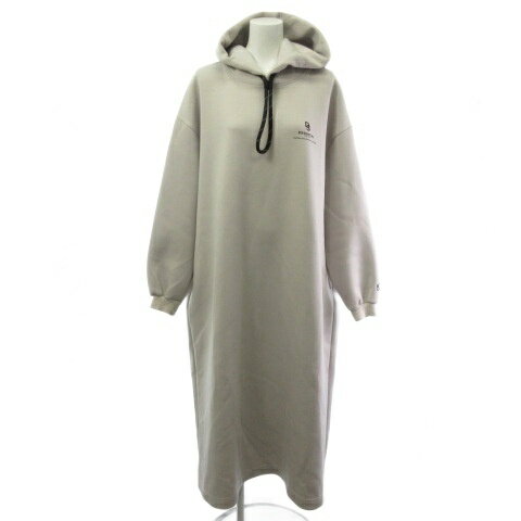 【中古】ダブルスタンダードクロージング ダブスタ DOUBLE STANDARD CLOTHING ESSENTIAL パーカー ワンピース フーディ グレー F レディース 【ベクトル 古着】 260513ブランドダブルスタンダードクロー...