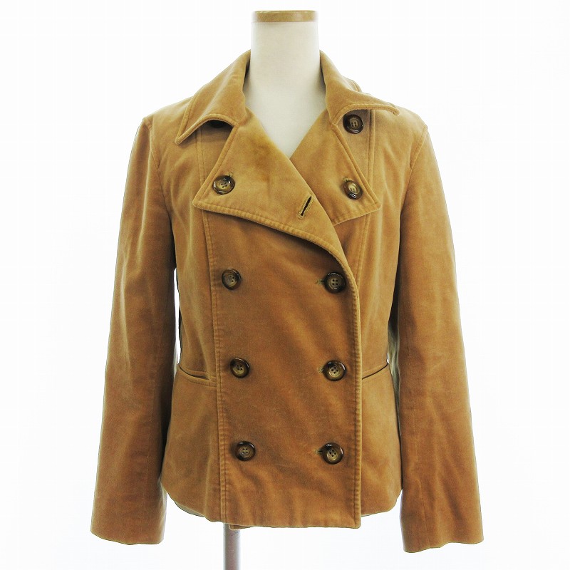 【中古】クミキョク 組曲 KUMIKYOKU ベロアジャケット ブレザー ダブル 茶 ブラウン 3 レディース 【ベクトル 古着】 250730ブランドクミキョク 組曲 KUMIKYOKU表記サイズ3 ※実寸サイズをご参照ください実寸サイズ...