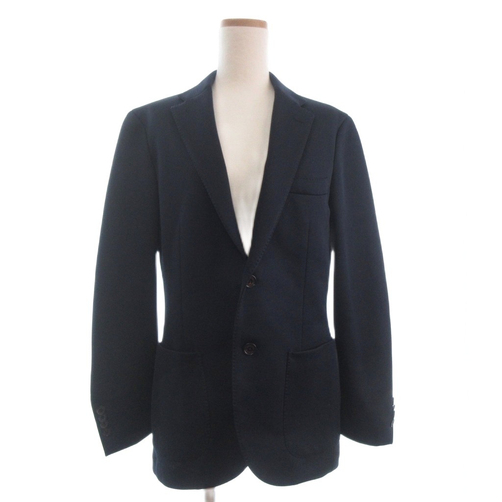 【中古】マッキントッシュフィロソフィー MACKINTOSH PHILOSOPHY TROTTER JACKE テーラードジャケット 長袖 H1E21-134-29 紺 ネイビー 38R レディース 【ベクトル 古着】 260203ブランド...