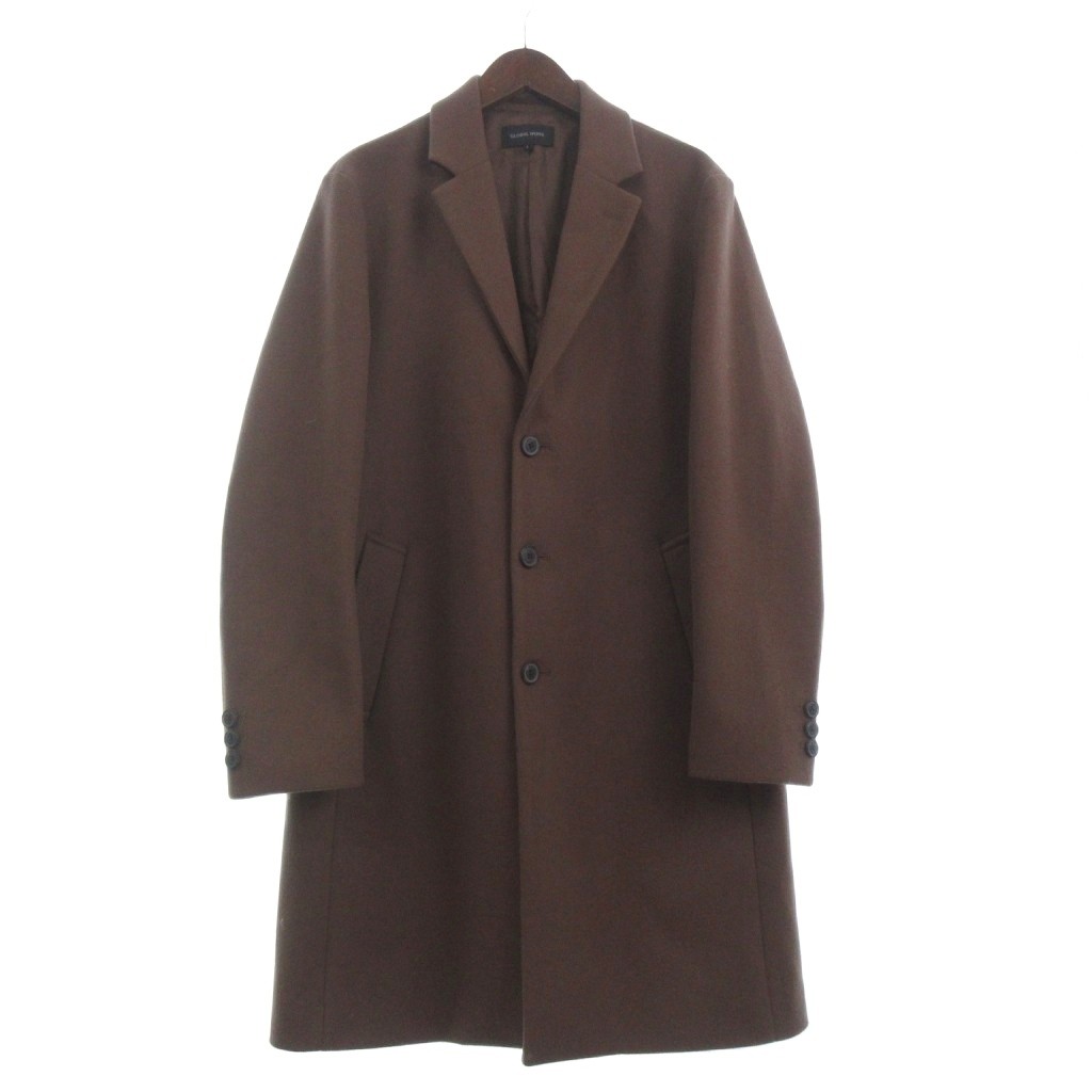 【中古】グローバルワーク GLOBAL WORK チェスターコート ロング丈 長袖 茶 ブラウン L メンズ 【ベクトル 古着】 260208ブランドグローバルワーク GLOBAL WORK表記サイズL実寸サイズ肩幅：44.5cm　身幅：5...