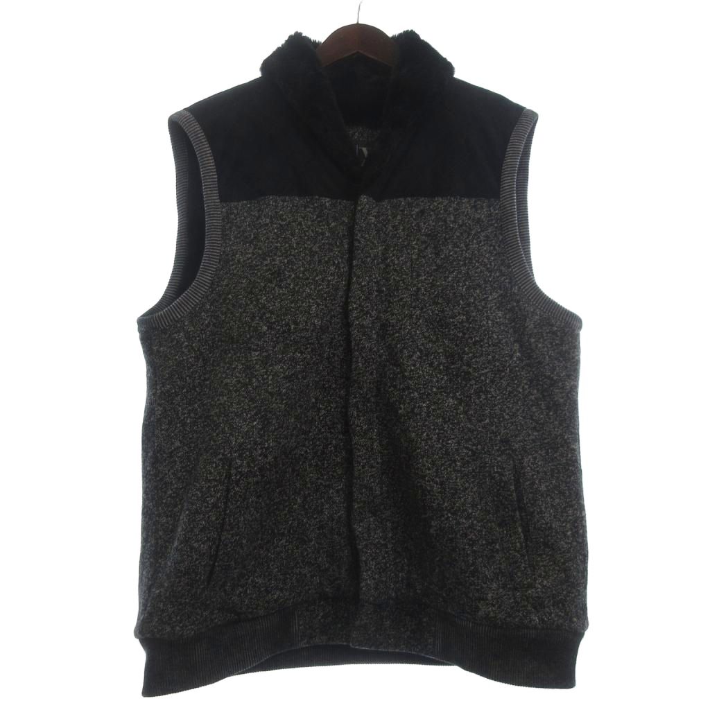 【中古】アルマーニエクスチェンジ A/X ARMANI EXCHANGE ボアベスト ロゴ コットン 黒 ブラック XL メンズ 【ベクトル 古着】 260323ブランドアルマーニエクスチェンジ A/X ARMANI EXCHANGE表記サ...