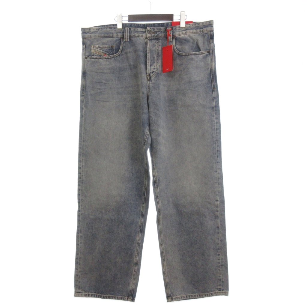 【中古】未使用品 ディーゼル DIESEL タグ付き 2001 D-MACRO デニム ジーンズ ルーズ ストレート ワイド インディゴ 青 ブルー W38L32 メンズ 【ベクトル 古着】 260325ブランドディーゼル DIESEL表記...