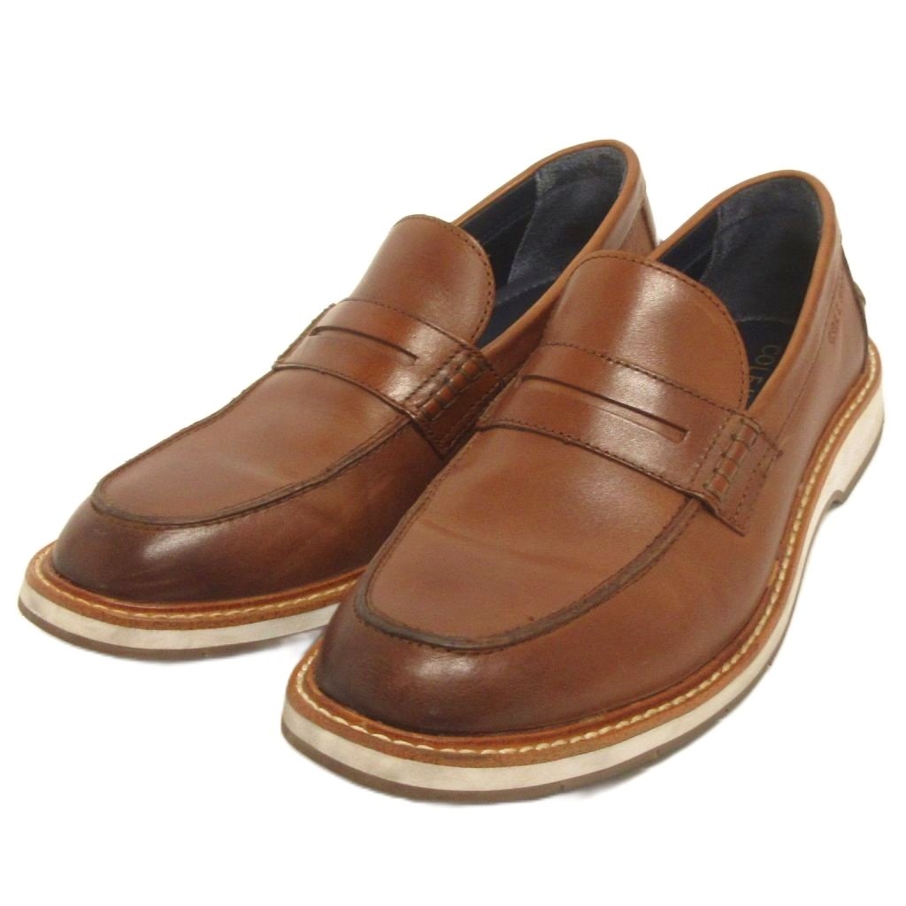 【中古】コールハーン COLE HAAN コインローファー ペニー ビジネスシューズ レザー 茶 ブラウン 7.5M メンズ 【ベクトル 古着】 260330ブランドコールハーン COLE HAAN表記サイズ7.5M実寸サイズインソール 2...