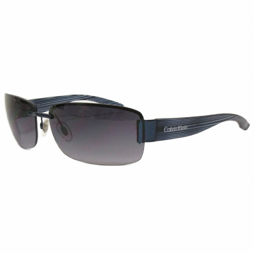 【中古】カルバンクライン CALVIN KLEIN リムレス スクエア サングラス グラデーション ネイビー系 68□15 115 メンズ 【ベクトル 古着】 260622ブランドカルバンクライン CALVIN KLEIN表記サイズ68□1...