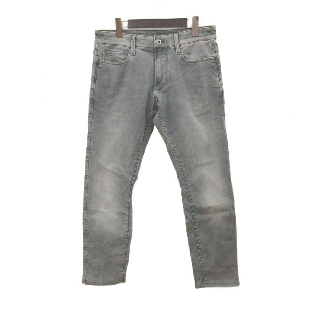 【中古】ジースターロウ G-Star RAW 3301-R DECONSTRUCTED SKINNY デニムパンツ スキニー テーパード グレー W29 L32 メンズ 【ベクトル 古着】 260727ブランドジースターロウ G-Star ...