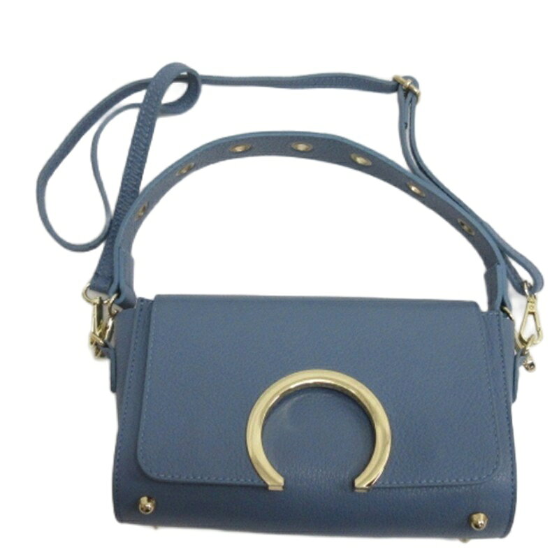 【中古】エレナ フィレンツェ ELENA FIRENZE ショルダーバッグ ハンド 2WAY ブルー レディース 【ベクトル 古着】 260113実寸サイズヨコ：24cm　タテ：14cm　マチ：8cm　　色ブルー状態・サイドに生地浮きあり ...