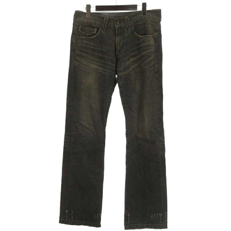 【中古】メンズティノラス MEN'S TENORAS デニム パンツ グレー M ■GY12 メンズ 【ベクトル 古着】 260222表記サイズM実寸サイズウエスト：84cm　もも幅：29.5cm　裾幅：21.5cm　股上：23cm　股下：...