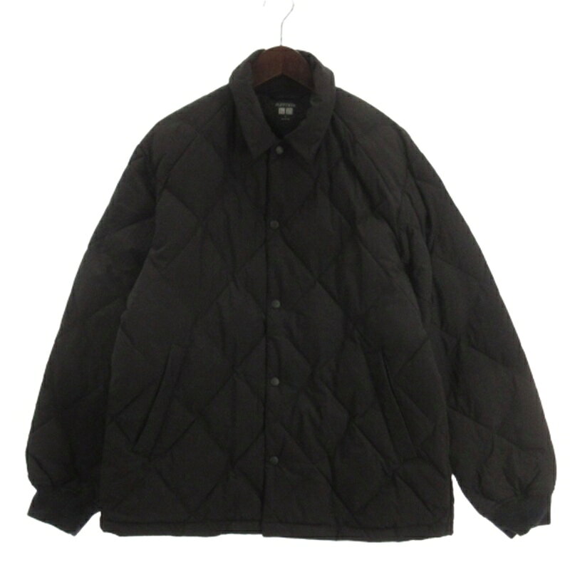 【中古】ユニクロ UNIQLO PUFFTECH 中綿 ジャケット キルティング ブラック L ■GY12 メンズ 【ベクトル 古着】 260222ブランドユニクロ UNIQLO表記サイズL実寸サイズ肩幅：49cm　身幅：59cm　袖丈：6...