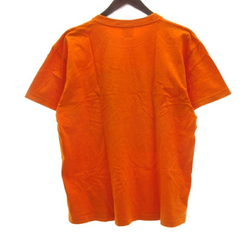 【中古】#FR2 プリント Tシャツ 半袖 オレンジ M メンズ 【ベクトル 古着】 260415表記サイズM実寸サイズ肩幅：52cm　身幅：51cm　着丈：64cm　袖丈：19.5cm　　素材綿100％色オレンジ状態多少の使用感がございま...