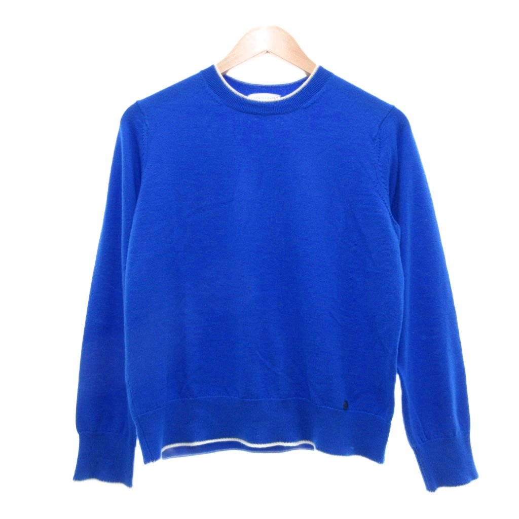 【中古】マッキントッシュ MACKINTOSH ニット セーター ウール 38 青 ブルー 長袖 ラウンドネック /NL ■GY74 レディース 【ベクトル 古着】 260415ブランドマッキントッシュ MACKINTOSH表記サイズ38実...