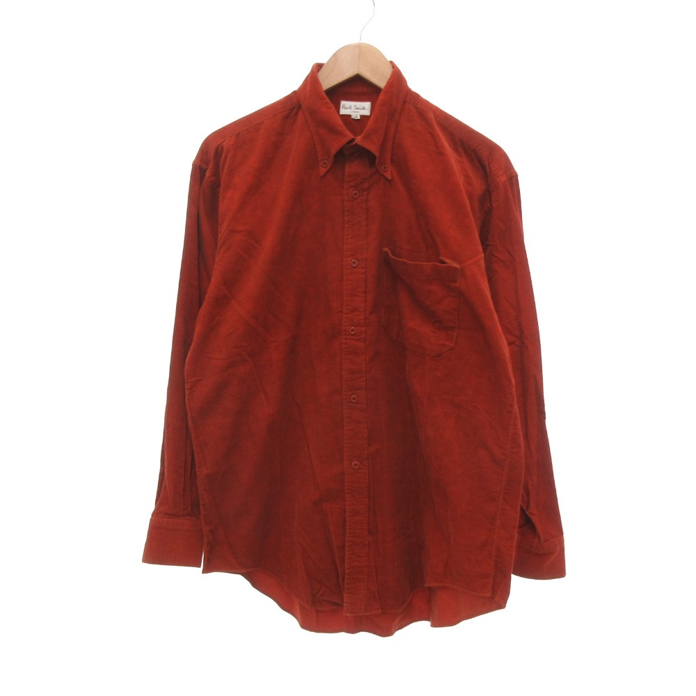 【中古】ポールスミス PAUL SMITH コーデュロイ ボタンダウンシャツ BD 長袖 M 茶 ブラウン /UO ■GY74 メンズ 【ベクトル 古着】 260424ブランドポールスミス PAUL SMITH表記サイズM実寸サイズ肩幅：5...