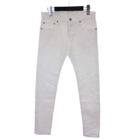 【中古】5351プールオム 5351 POUR LES HOMMES スキニー デニム パンツ ストレッチ ボタンフライ 44 ホワイト ■GY74 メンズ 【ベクトル 古着】 260421ブランド5351プールオム 5351 POUR L...