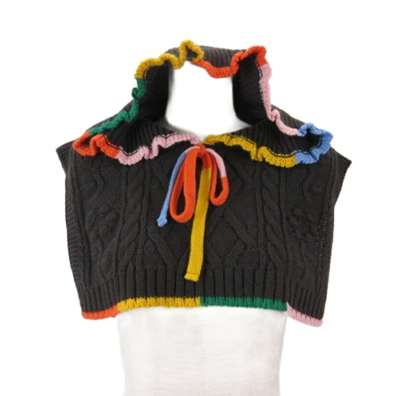 【中古】FUCHIDORI ニット 付け襟 Knit Hood ブラウン F レディース 【ベクトル 古着】 260709表記サイズF実寸サイズ-　素材毛65％ アクリル35％色ブラウン状態多少の使用感がございますが、その他に目立ったダメー...