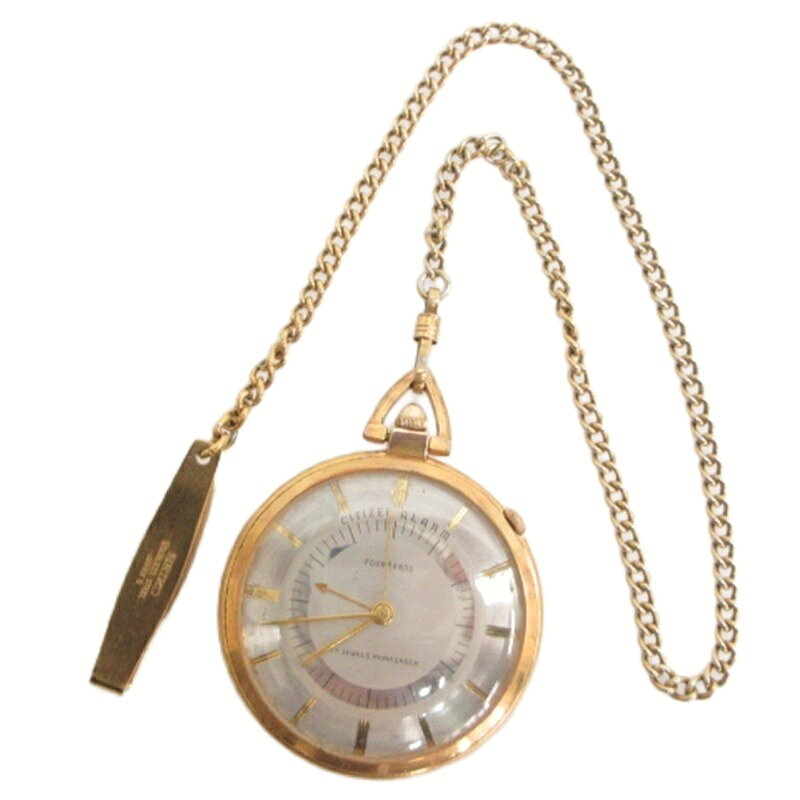 【中古】シチズン CITIZEN ALARM FOUR HANDS ヴィンテージ 懐中時計 手巻き 稼働品 メンズ 【ベクトル 古着】 260719ブランドシチズン CITIZEN実寸サイズケース・タテ：45mm　ケース・ヨコ（リューズは除...