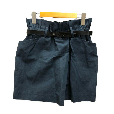 【中古】イザベル マラン エトワール ISABEL MARANT ETOILE ISABEL MARANT ウエストゴム ベルト付き 無地 ネイビー ミニスカート レディース 【ベクトル 古着】 220804ブランドイザベル マラン エトワ...