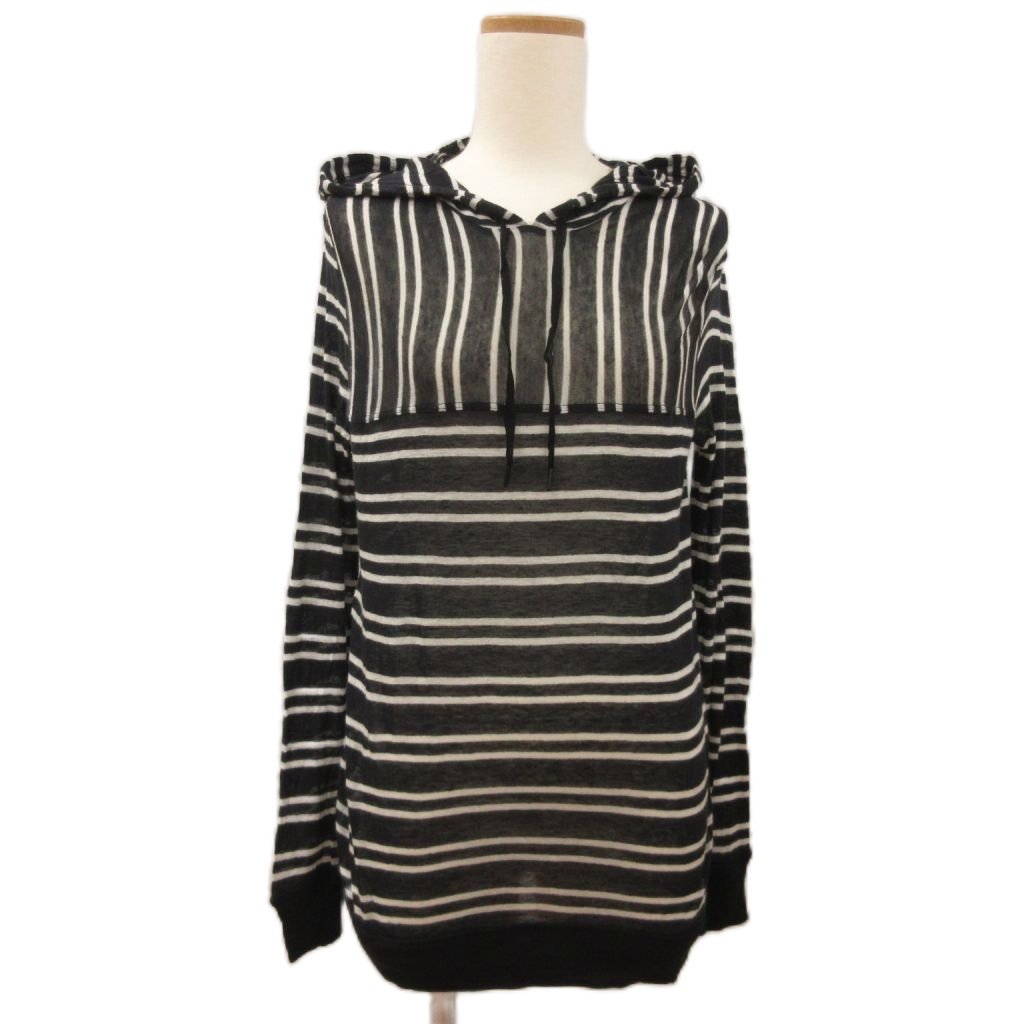 【中古】ティーバイアレキサンダーワン T by Alexanderwang レイビームス別注 プルオーバー ニット パーカー ボーダー 黒 ブラック XS ■ECT レディース 【ベクトル 古着】 251122ブランドティーバイアレキサンダ...