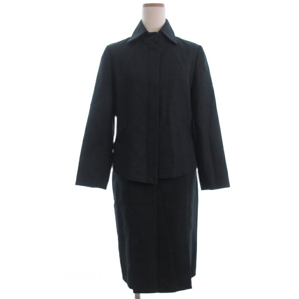 【中古】トラサルディ TRUSSARDI スカートスーツ セレモニー フォーマル ダークグレー 42 40 レディース 【ベクトル 古着】 260220ブランドトラサルディ TRUSSARDI表記サイズジャケット42 スカート40実寸サイズ...