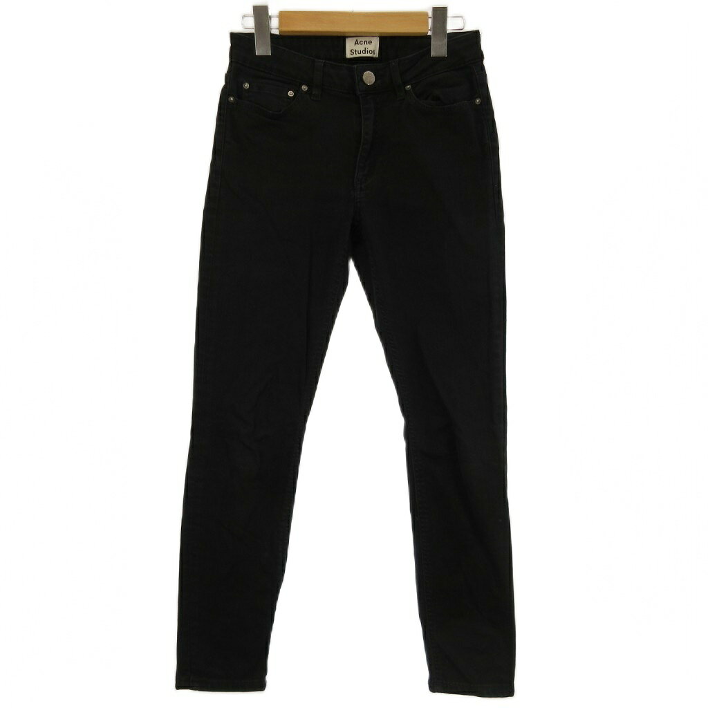 【中古】アクネ ストゥディオズ Acne Studios SKIN5 デニム パンツ スキニー ストレッチ コットン 黒 ブラック S レディース 【ベクトル 古着】 260308ブランドアクネ ストゥディオズ Acne Studios表記...