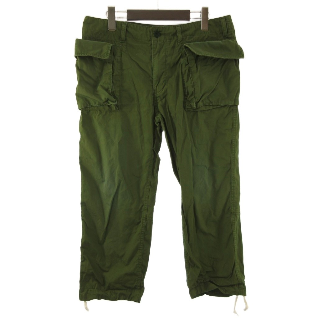 【中古】スティルバイハンド STILL BY HAND クロップドパンツ カーゴ ミリタリー コットン 緑 カーキ 48 メンズ 【ベクトル 古着】 260401ブランドスティルバイハンド STILL BY HAND表記サイズ48実寸サイズ...