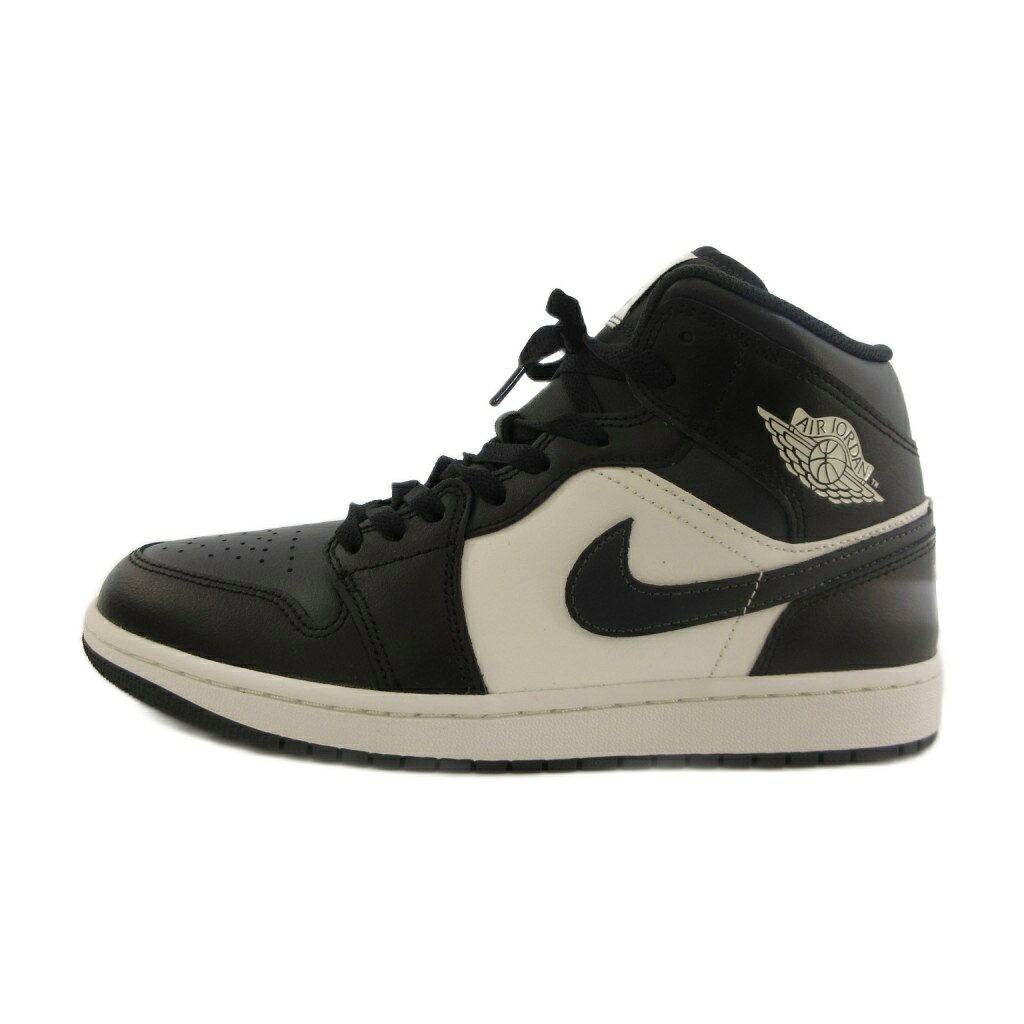 【中古】未使用品 ナイキ NIKE AIR JORDAN 1 MID スニーカー 27.5 DQ8426-010 Black Summit White Off Noir メンズ 【ベクトル 古着】 260722ブランドナイキ NIKE表記サ...
