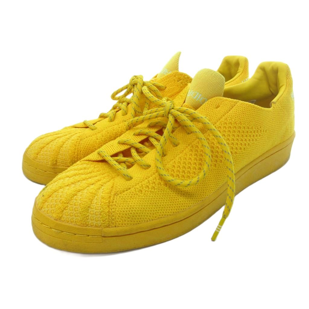 【中古】アディダス adidas Superstar Primeknit HUMAN RACE Pharrell スニーカー 丸紐 黄色 イエロー JP28 /HW IBO95 メンズ 【ベクトル 古着】 260508ブランドアディダス a...
