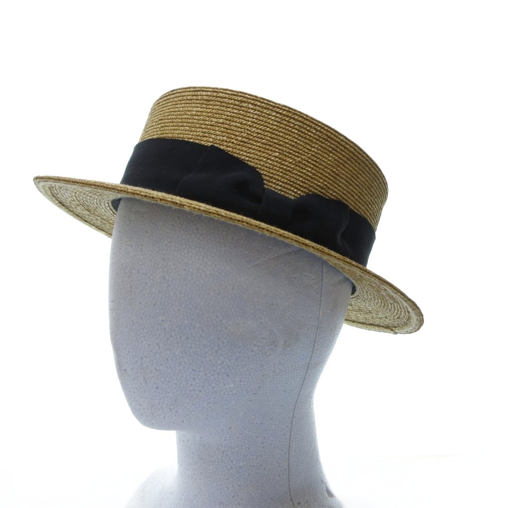 【中古】カシラ CA4LA カンカン帽 編み込み リボン ベージュ レディース 【ベクトル 古着】 260909ブランドカシラ CA4LA実寸サイズつば：5cm　頭周り：60cm　　素材天然草色ベージュ状態・表地に若干のダメージあり その他...