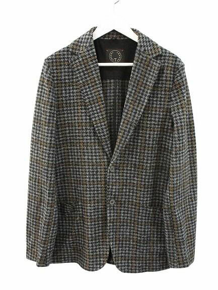 【中古】T-JACKET By TONELLO ティージャケット バイ トネッロ SB SLIM FIT JKT 51G419JR ウール テーラードジャケット 2B L ネイビー 2つボタン ブレザー アウター メンズ 【ベクトル 古着】...