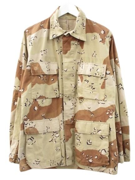 【中古】ヴィンテージ VINTAGE U.S.ARMY 80s BDUジャケット デザートカモ チョコチップ 迷彩 ミリタリー S-LONG メンズ 【ベクトル 古着】 260417ブランドヴィンテージ VINTAGE表記サイズSMALL-...