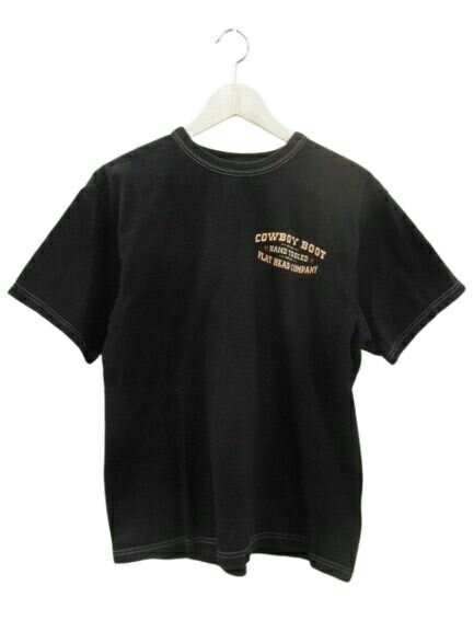【中古】ザ フラットヘッド THE FLAT HEAD プリントTシャツ 半袖 バックプリント COWBOY BOOT ブラック 40 メンズ 【ベクトル 古着】 260512ブランドザ フラットヘッド THE FLAT HEAD表記サイズ...