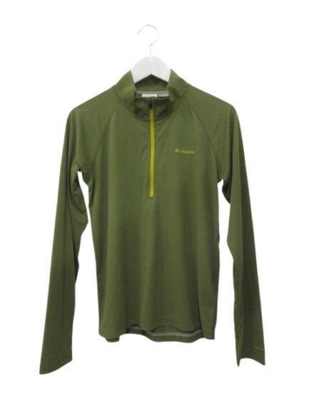 【中古】コロンビア Columbia POCOMOKE FALLS LONG SLEEVE HALF ZIP ハーフジップ シャツ S カットソー ロゴ刺繍 カーキ トップス メンズ 【ベクトル 古着】 260622ブランドコロンビア Co...