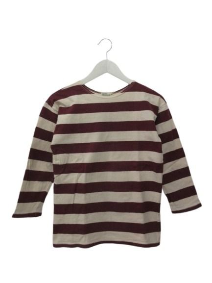 【中古】ウエアハウス WAREHOUSE ダックディガー DUCK DIGGER ロンT 36 七分袖 ボートネック Tシャツ カットソー ボーダー ボルドー系 トップス メンズ 【ベクトル 古着】 260717ブランドウエアハウス WAR...